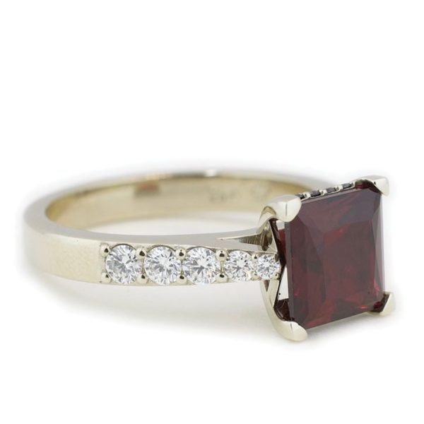 Princess Cut Ruby Ring | Custom Engagement Rings