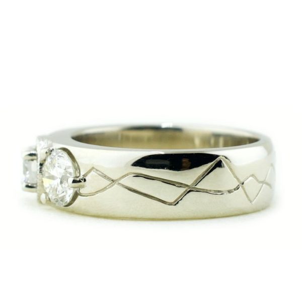 Mountain Range Engagement Ring | Custom Engagement Rings