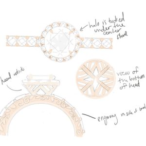 New Zealand Inspired Engagement Ring | Custom Engagement Rings