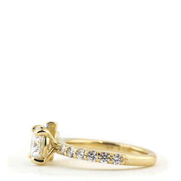 Asymmetrical Geometric Cluster Ring | Custom Engagement Rings