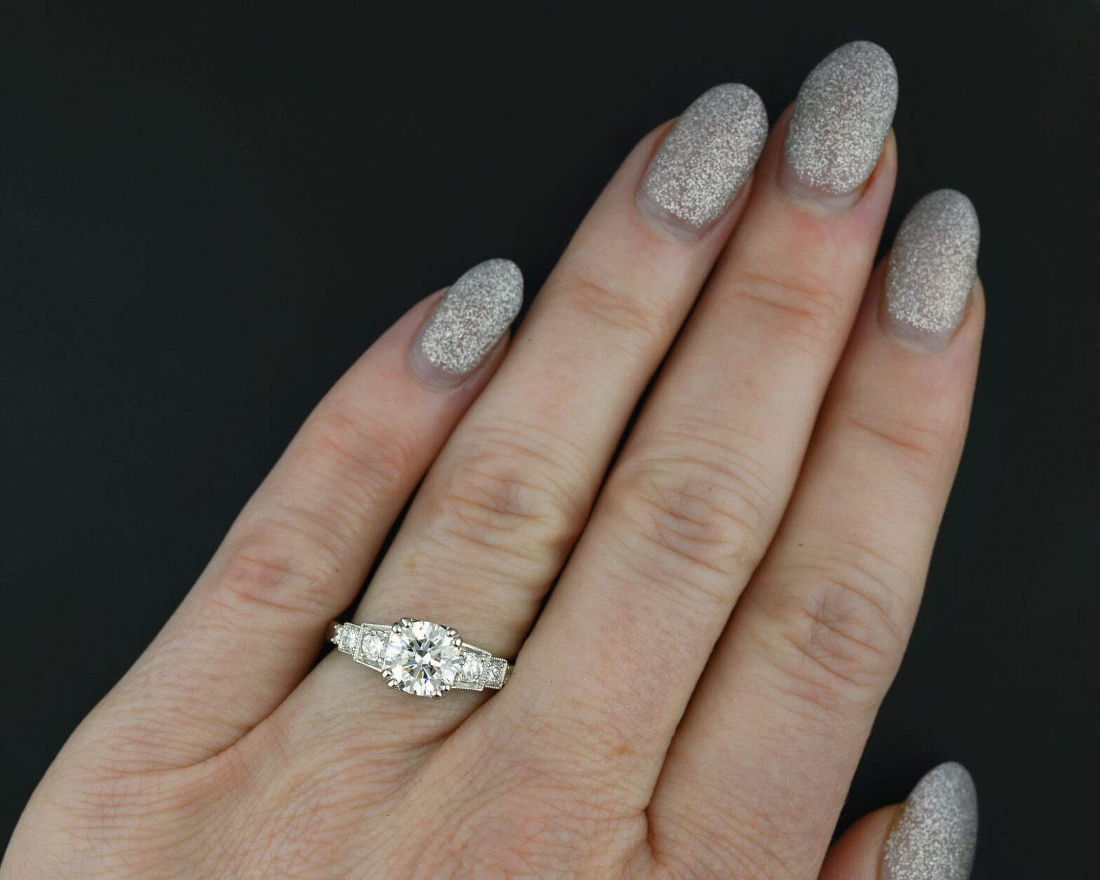 Ethical Art Deco Engagement Ring | Custom Engagement Rings